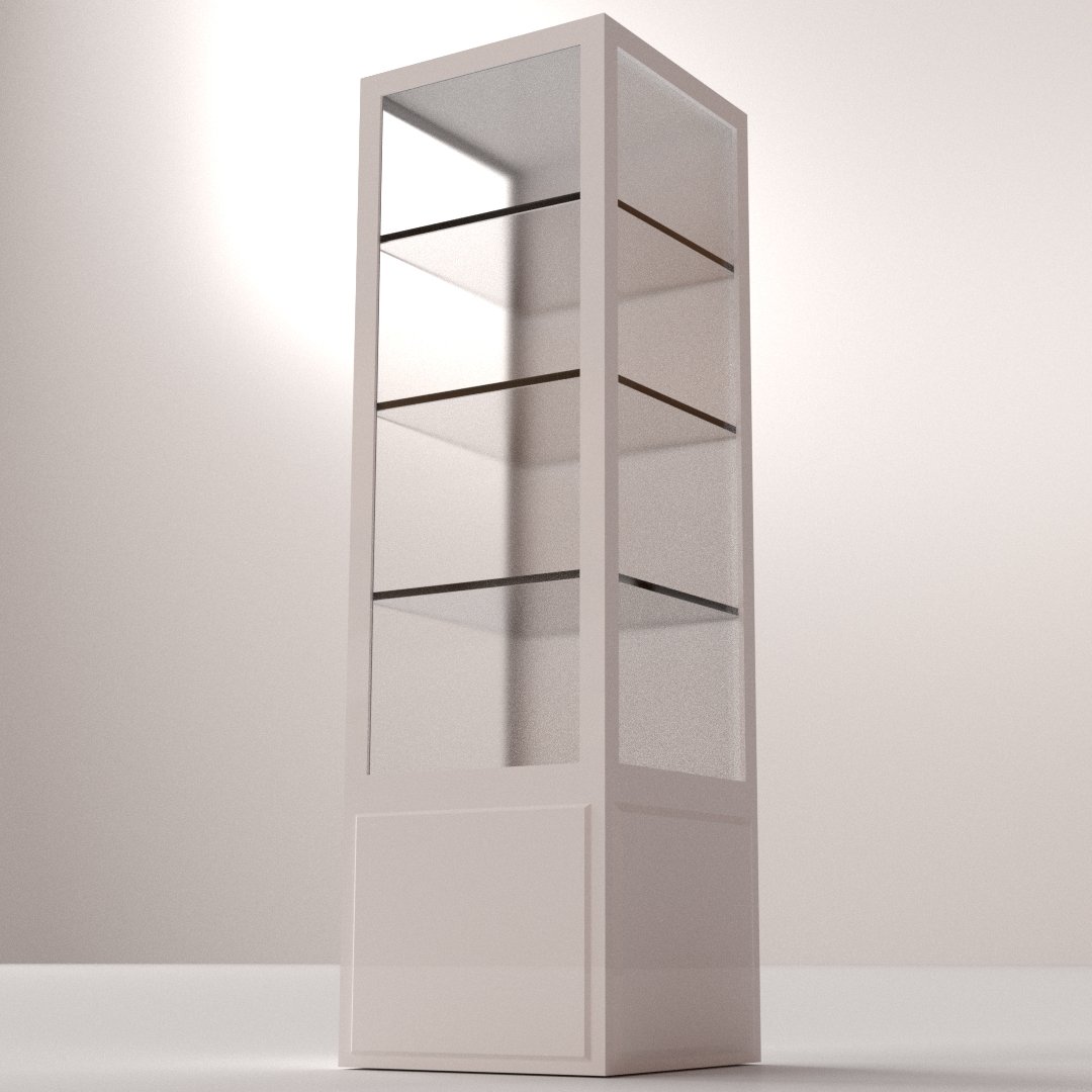 glass display cabinet v2 3D Models in Shelving 3DExport