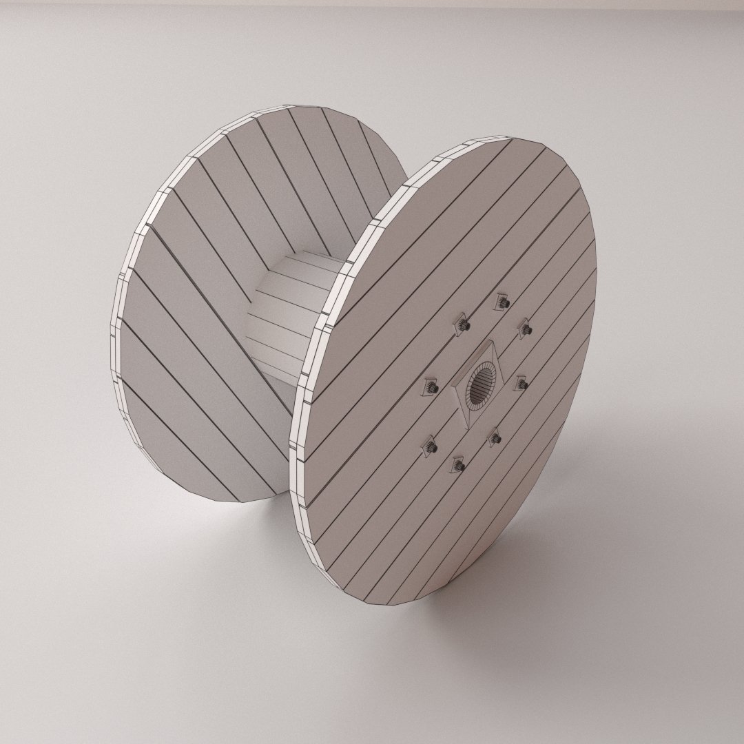 cable drum 3D Models in Parts 3DExport