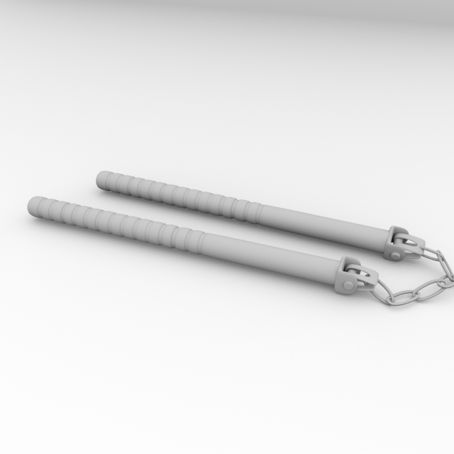 nunchucks 3D Model in Melee 3DExport