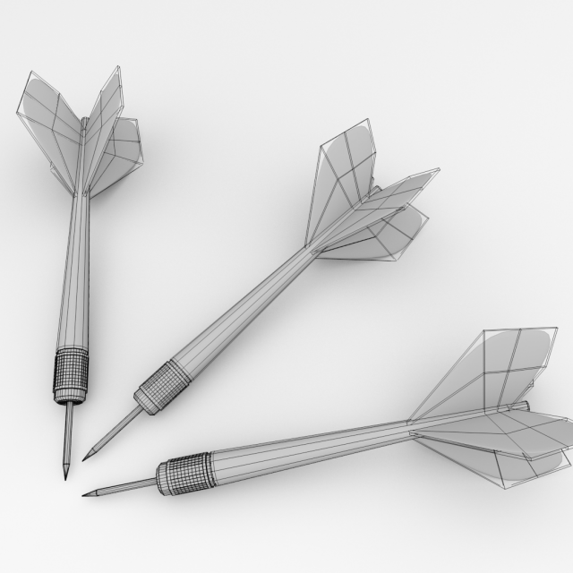 darts 3D Model in Sports Equipment 3DExport