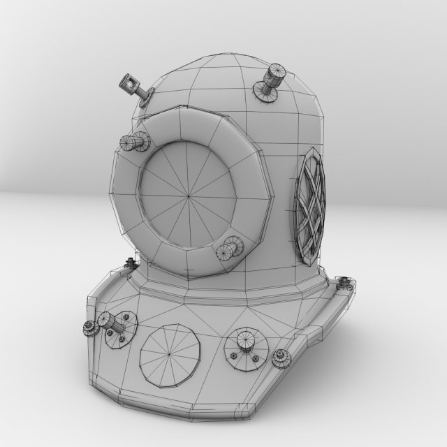 diving helmet 3D Model in Tools 3DExport