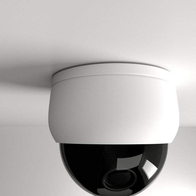 dome camera 3D Model in Video 3DExport