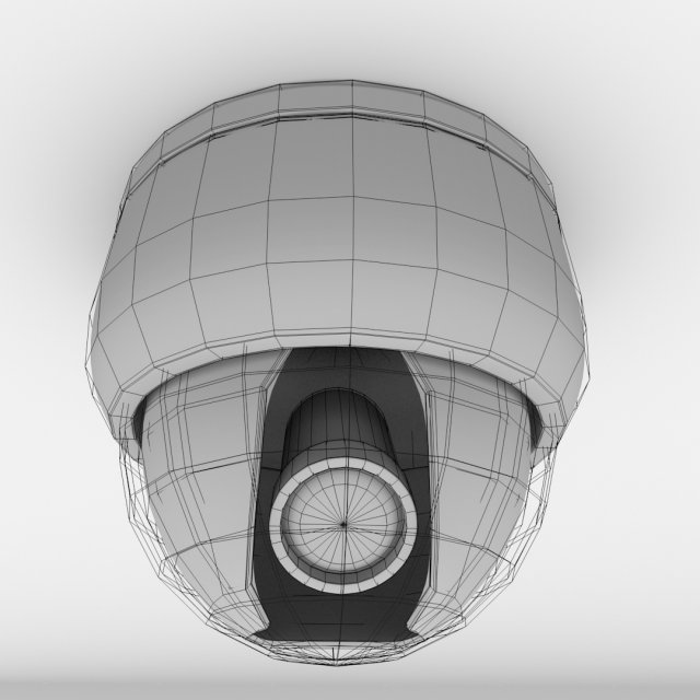 dome camera 3D Model in Video 3DExport