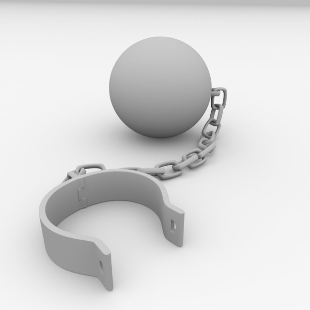 ball and chain 3D Model in Accessories 3DExport