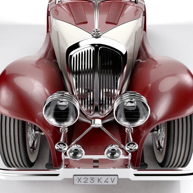 Classic Old Car 3D Model in Old Cars 3DExport