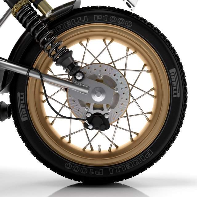 Cafe Racer R80 Motorcycle 3D Model in Motorcycle 3DExport