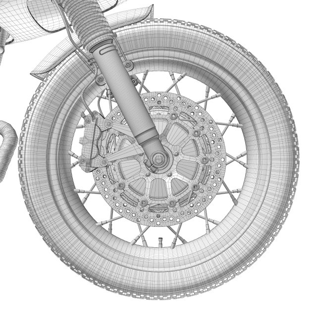 Cafe Racer R80 Motorcycle 3D Model in Motorcycle 3DExport