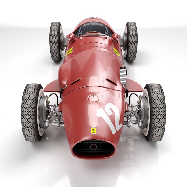 Ferrari F2 500 1952 3D Model in Racing 3DExport