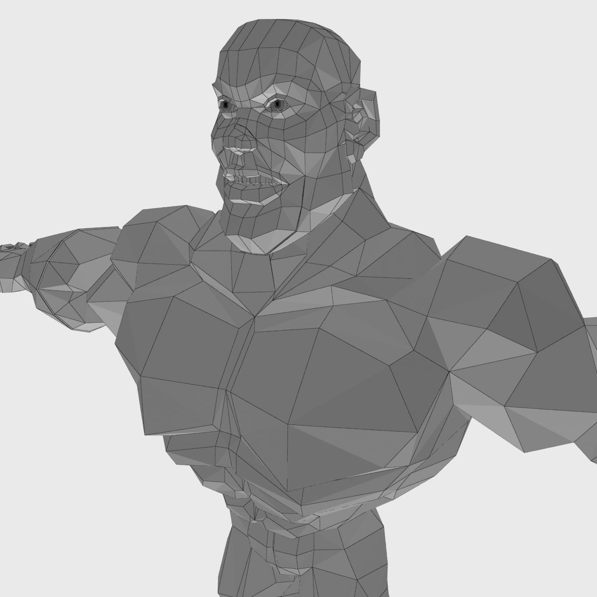 Generic Superhero Cartoon 3D Model in Fantasy 3DExport