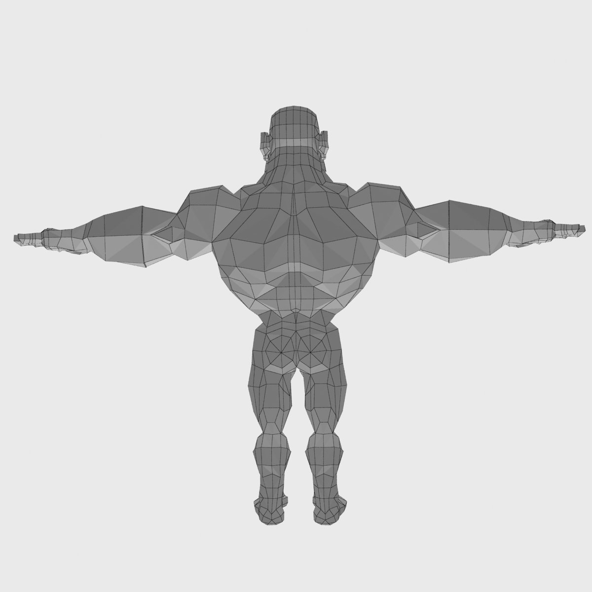 Generic Superhero Cartoon 3D Model in Fantasy 3DExport