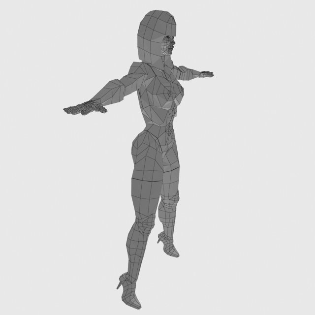 generic woman superhero 3D Model in Woman 3DExport