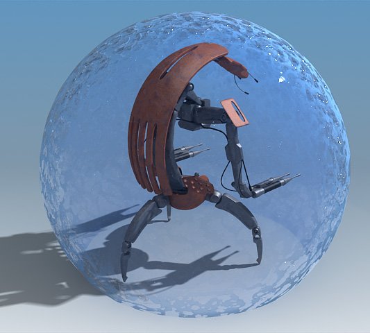 starwars droideka 3D Model in Robot 3DExport