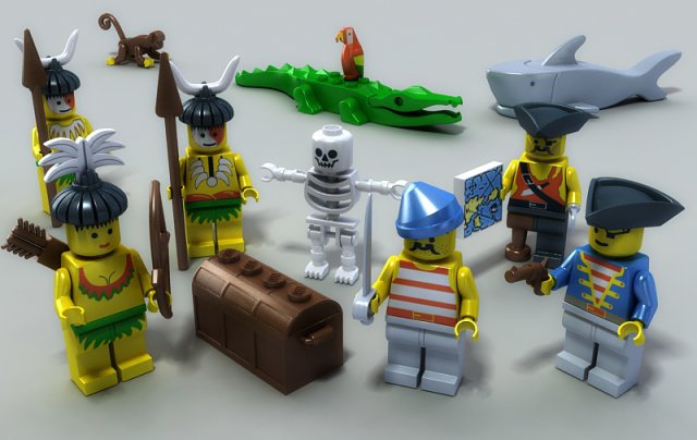 lego collection 3D Model in Toys 3DExport