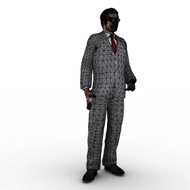 reporter 3D Model in Man 3DExport