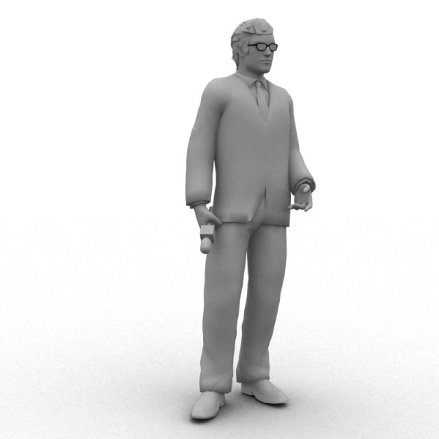 reporter 3D Model in Man 3DExport