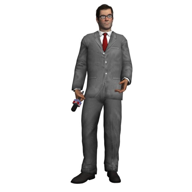 reporter 3D Model in Man 3DExport