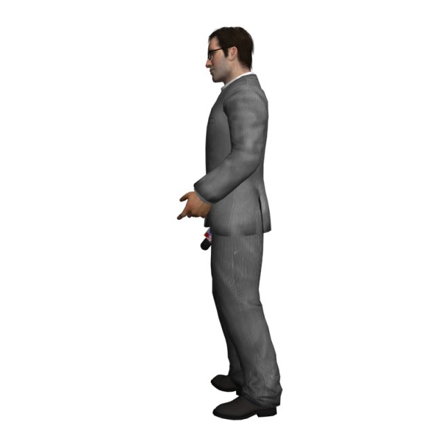 reporter 3D Model in Man 3DExport