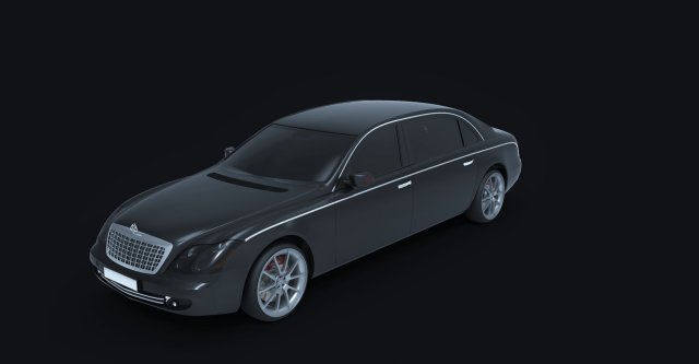 maybach 62s 2007 3D Model in Limousine 3DExport