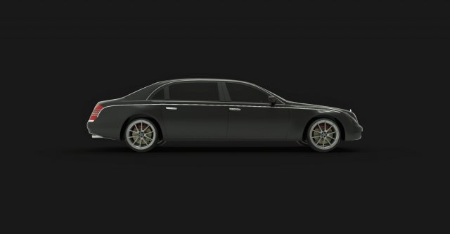 maybach 62s 2007 3D Model in Limousine 3DExport