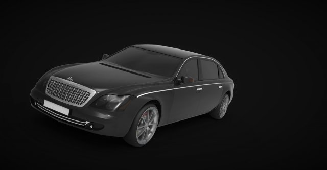 maybach 62s 2007 3D Model in Limousine 3DExport