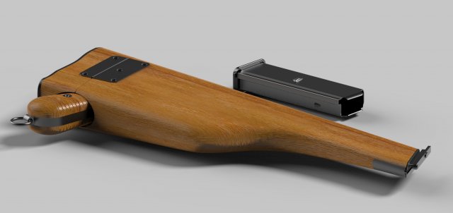 mauser model 712 machine with case 3D Model in Machine Gun 3DExport