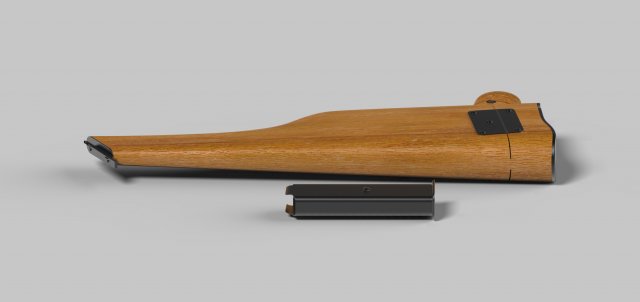 mauser model 712 machine with case 3D Model in Machine Gun 3DExport