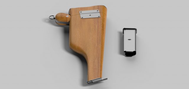 mauser model 712 machine with case 3D Model in Machine Gun 3DExport