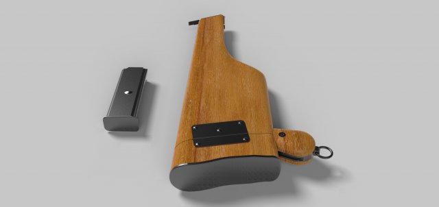 mauser model 712 machine with case 3D Model in Machine Gun 3DExport