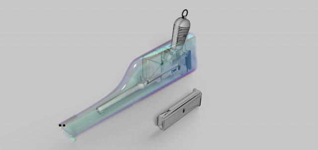 mauser model 712 machine with case 3D Model in Machine Gun 3DExport