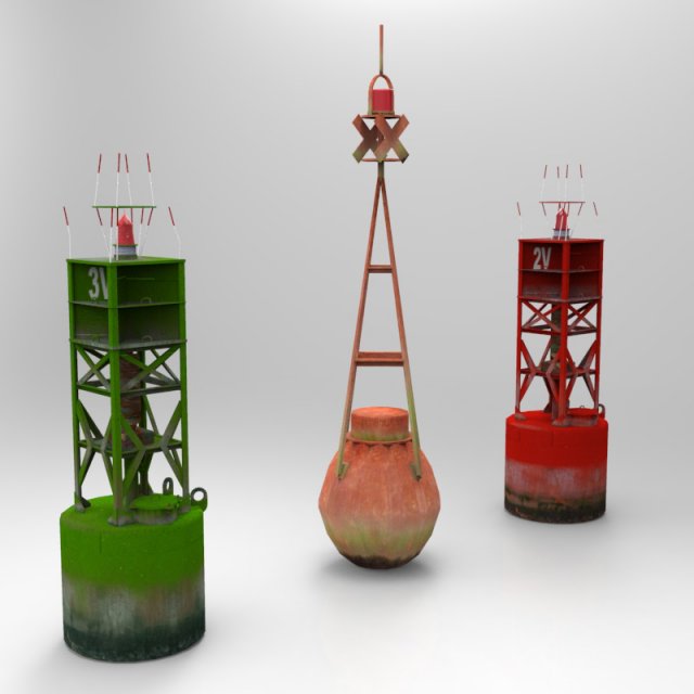 navigation buoys 3D Model in Commercial 3DExport