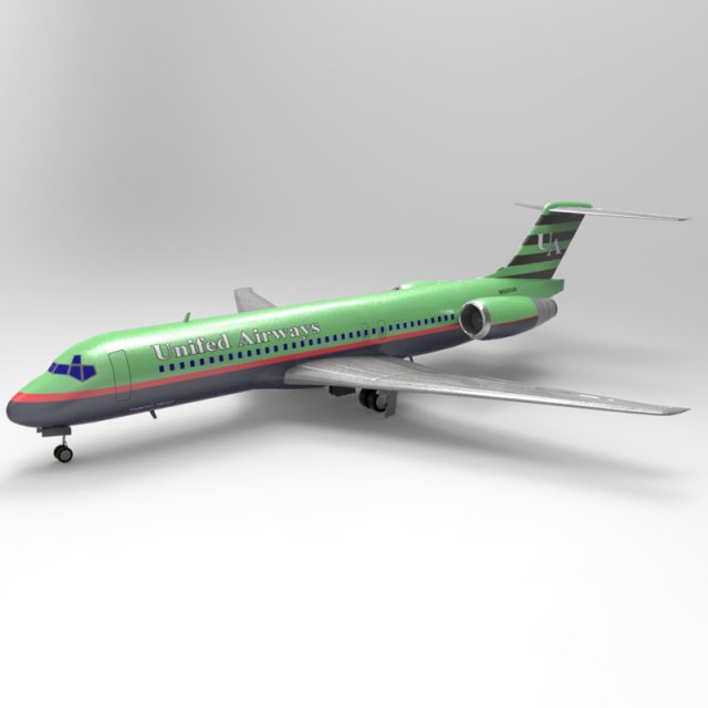 airliner 717 3D Model in Commercial 3DExport