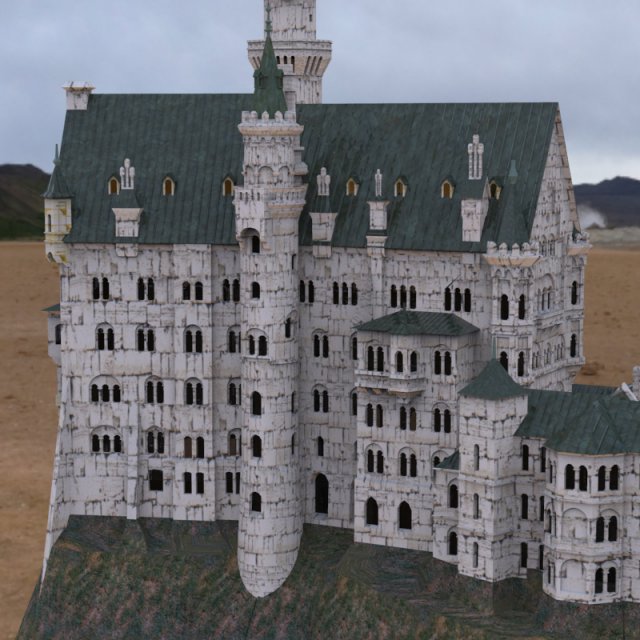 neuschwanstein castle 3D Model in Landmarks 3DExport