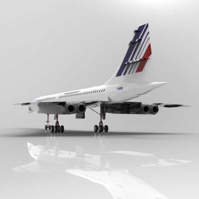 concorde sst 3D Model in Commercial 3DExport