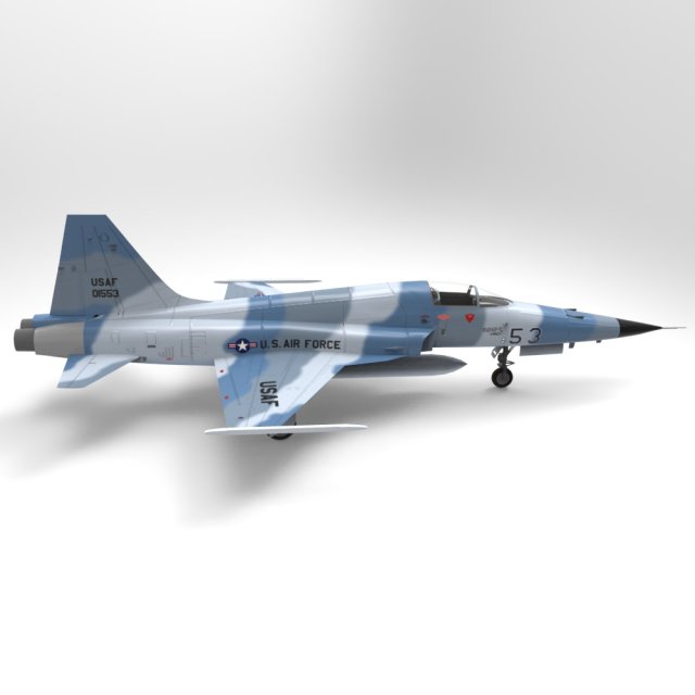 f5 e tiger ii 3D Model in Fighter 3DExport