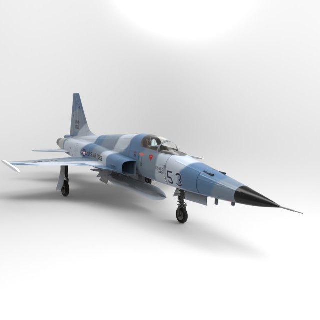 f5 e tiger ii 3D Model in Fighter 3DExport