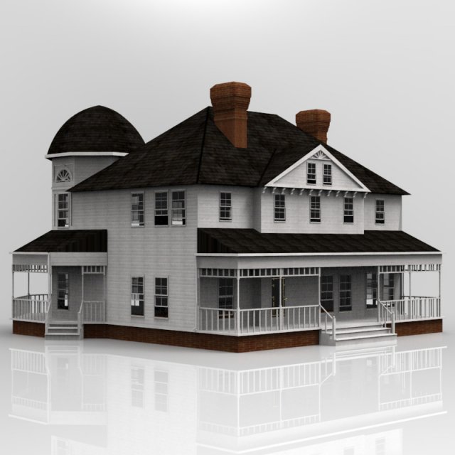 victorian house 3D Model in Buildings 3DExport