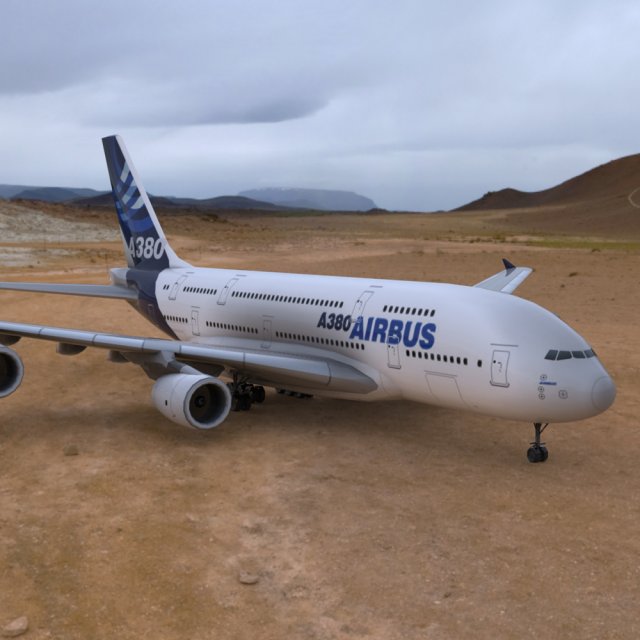 airbus a380 3D Model in Commercial 3DExport