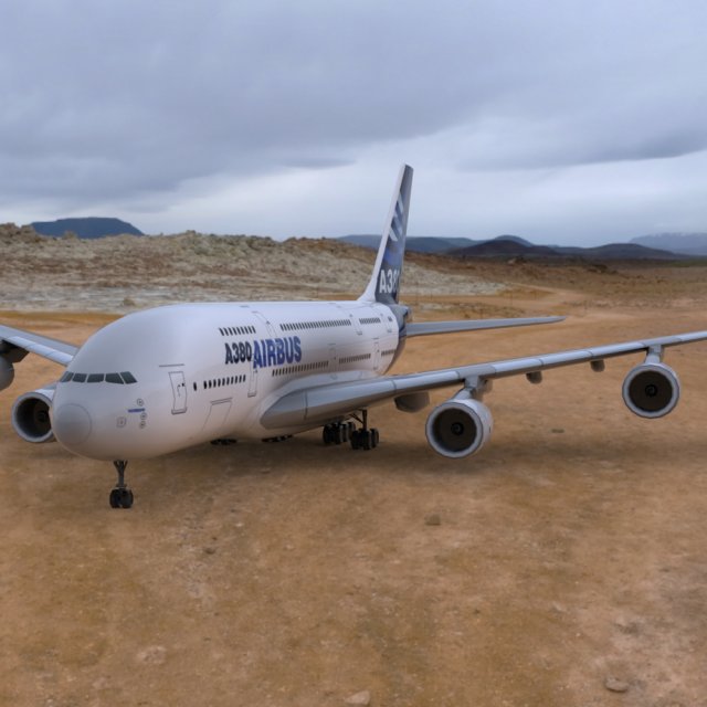 airbus a380 3D Model in Commercial 3DExport