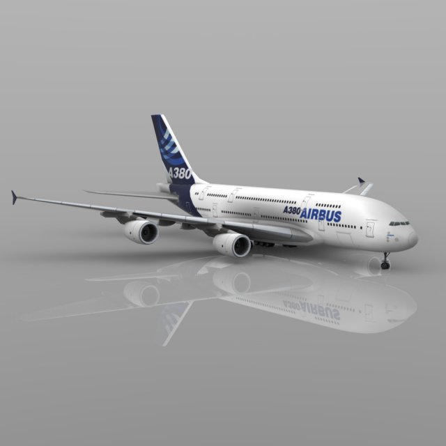 airbus a380 3D Model in Commercial 3DExport