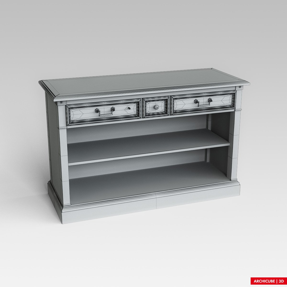 wooden console 3D Models in Table 3DExport