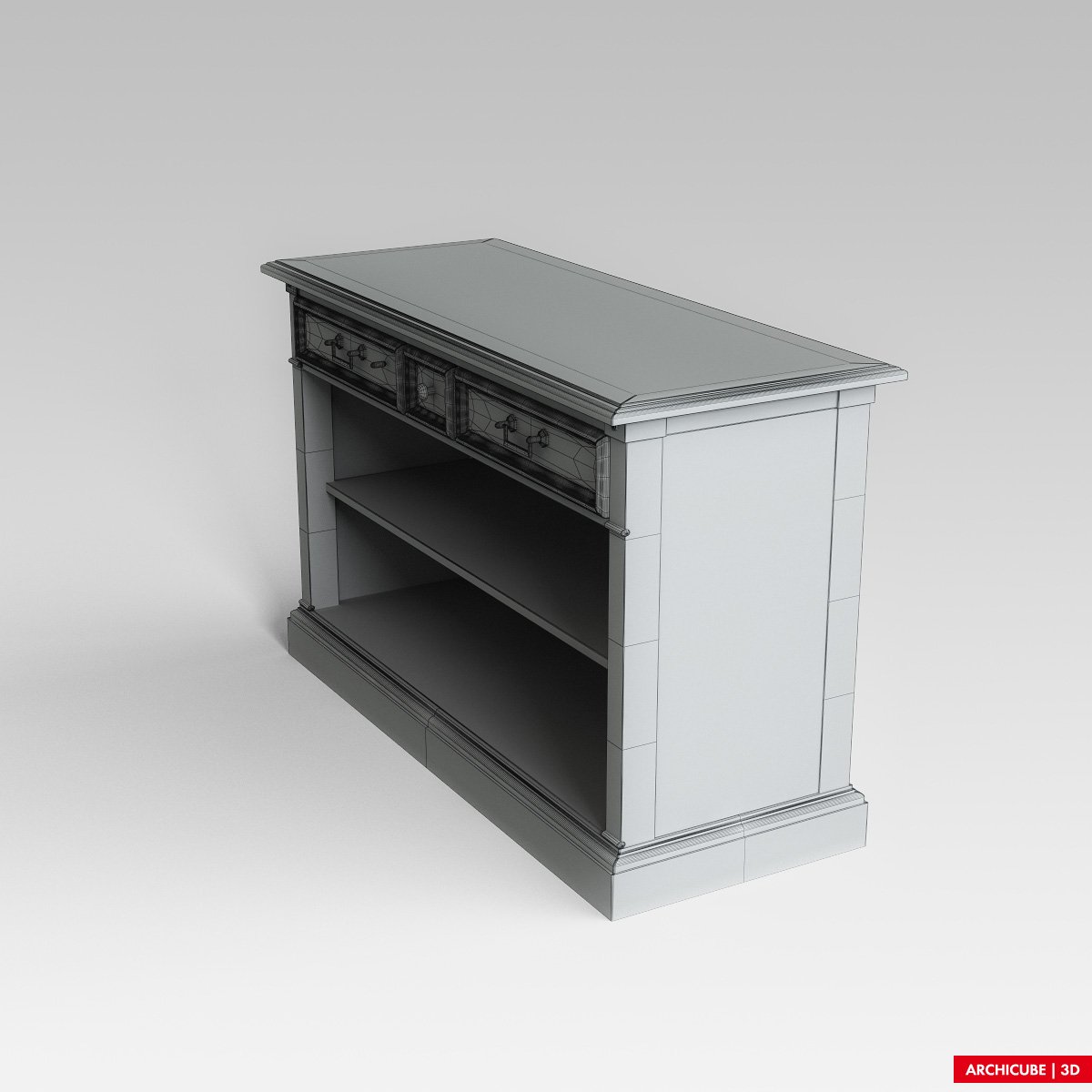 wooden console 3D Models in Table 3DExport