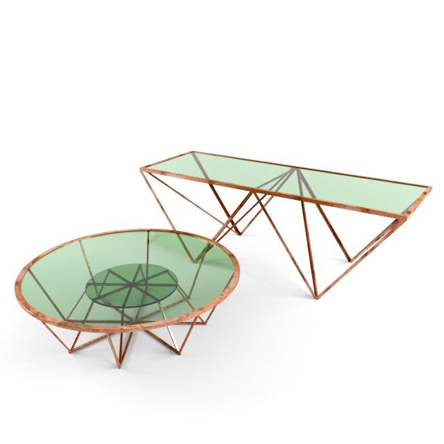 Coffe table 3D Model in Table 3DExport