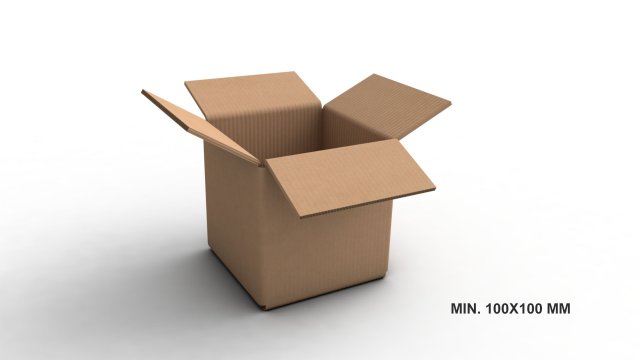 Karton wellpappe fefco 0201 3D Model in Other 3DExport