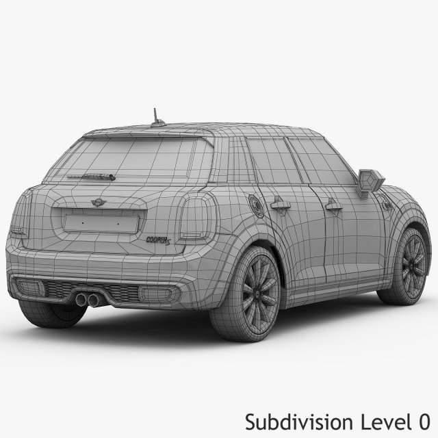 mini cooper s hardtop 5-door 2015 3D Model in Compact Cars 3DExport