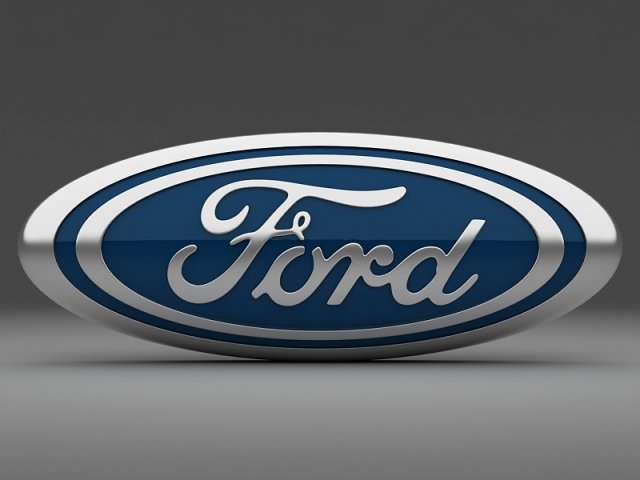 ford logo 3D Model in Parts of auto 3DExport