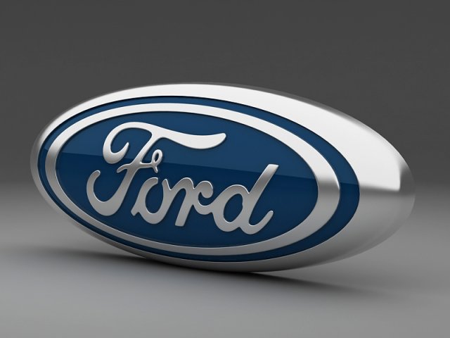 ford logo 3D Model in Parts of auto 3DExport