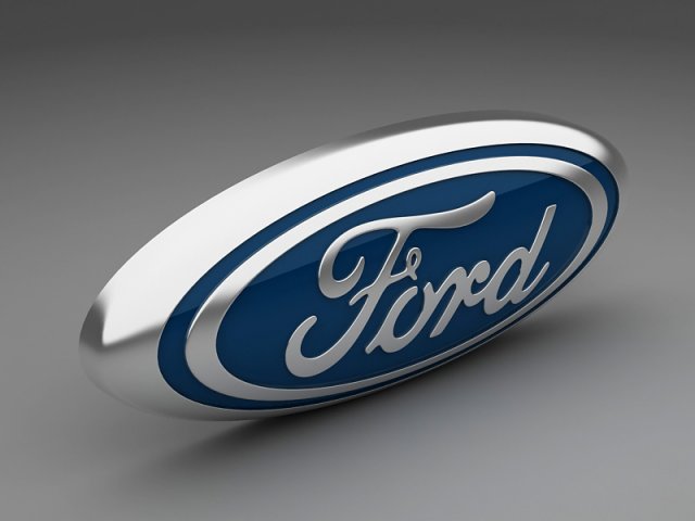 ford logo 3D Model in Parts of auto 3DExport