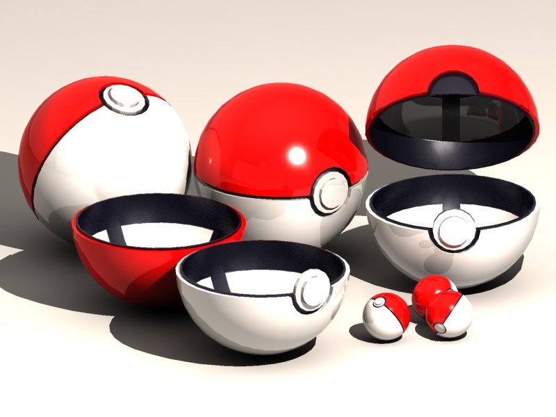 pokeball 3D Model in Other 3DExport