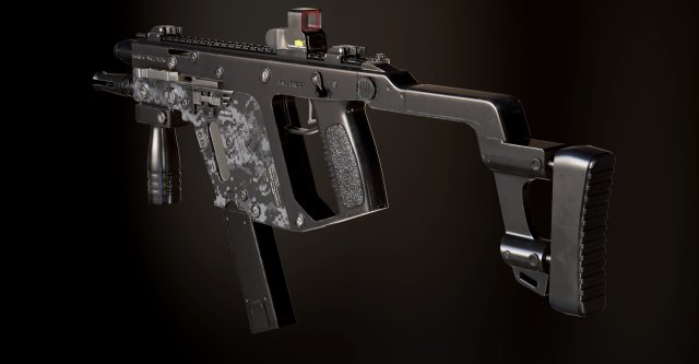 automatic machine kriss vector 3D Model in Submachine Guns 3DExport