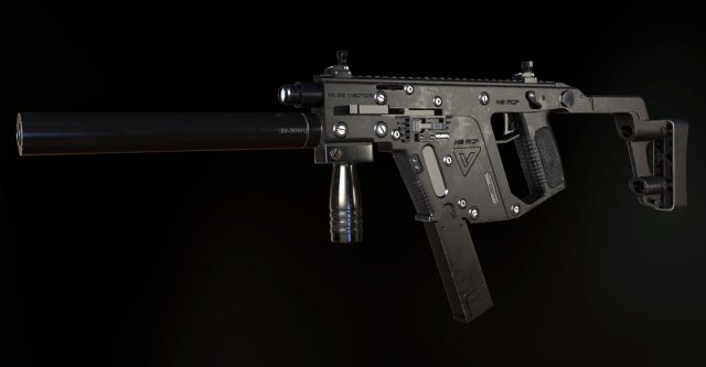 automatic machine kriss vector 3D Model in Submachine Guns 3DExport